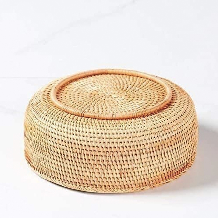Panier de rangement en rotin rond • Le Comptoir du Panier