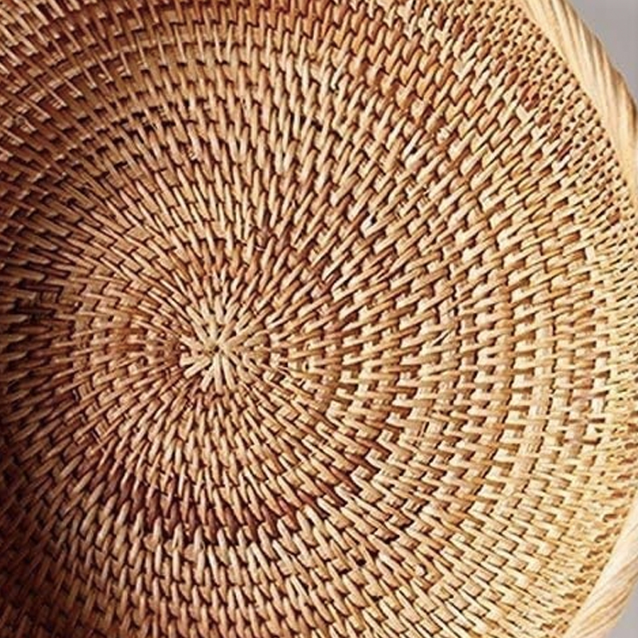 Panier de rangement en rotin rond • Le Comptoir du Panier